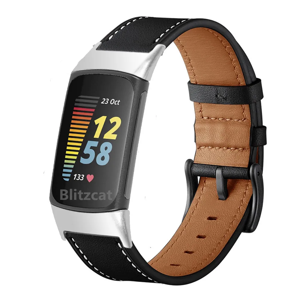 Fitbit Charge 4 Genuine Leather Strap 2024 | FitGear NZ Fitbit Charge 4 Genuine Leather Strap 2024 | FitGear NZ