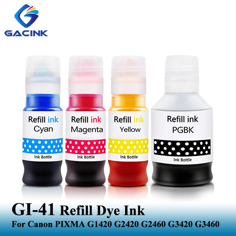 GACINK GI 41 GI41 Refill Dye Ink For Canon For Canon PIXMA G1420 G2420 ...