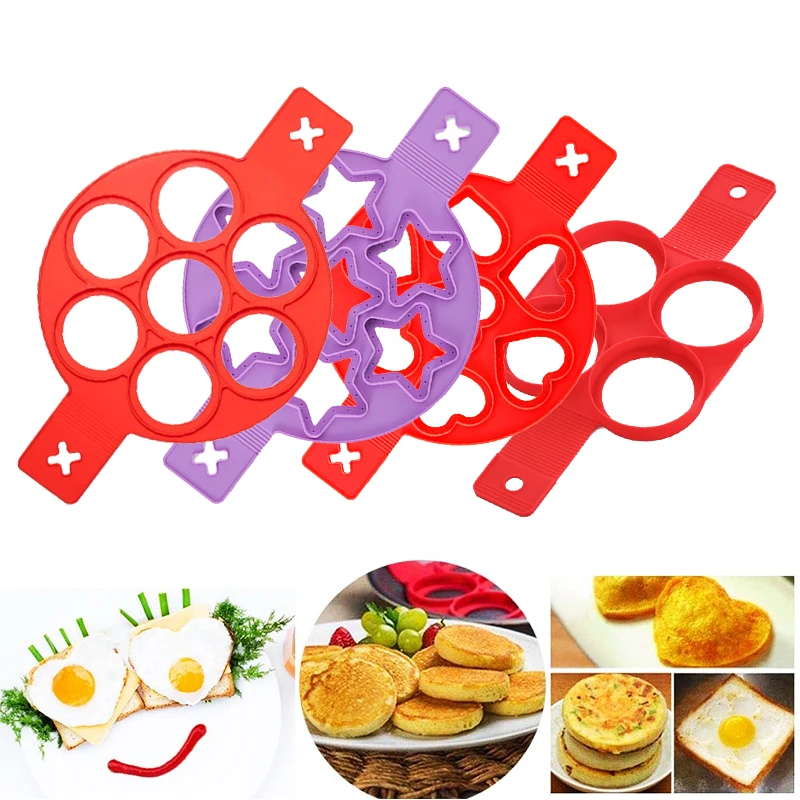Nonstick-Pancake-Molds-Ring-Silicone-Fried-Egg-Mould-Reusable-Pancake ...