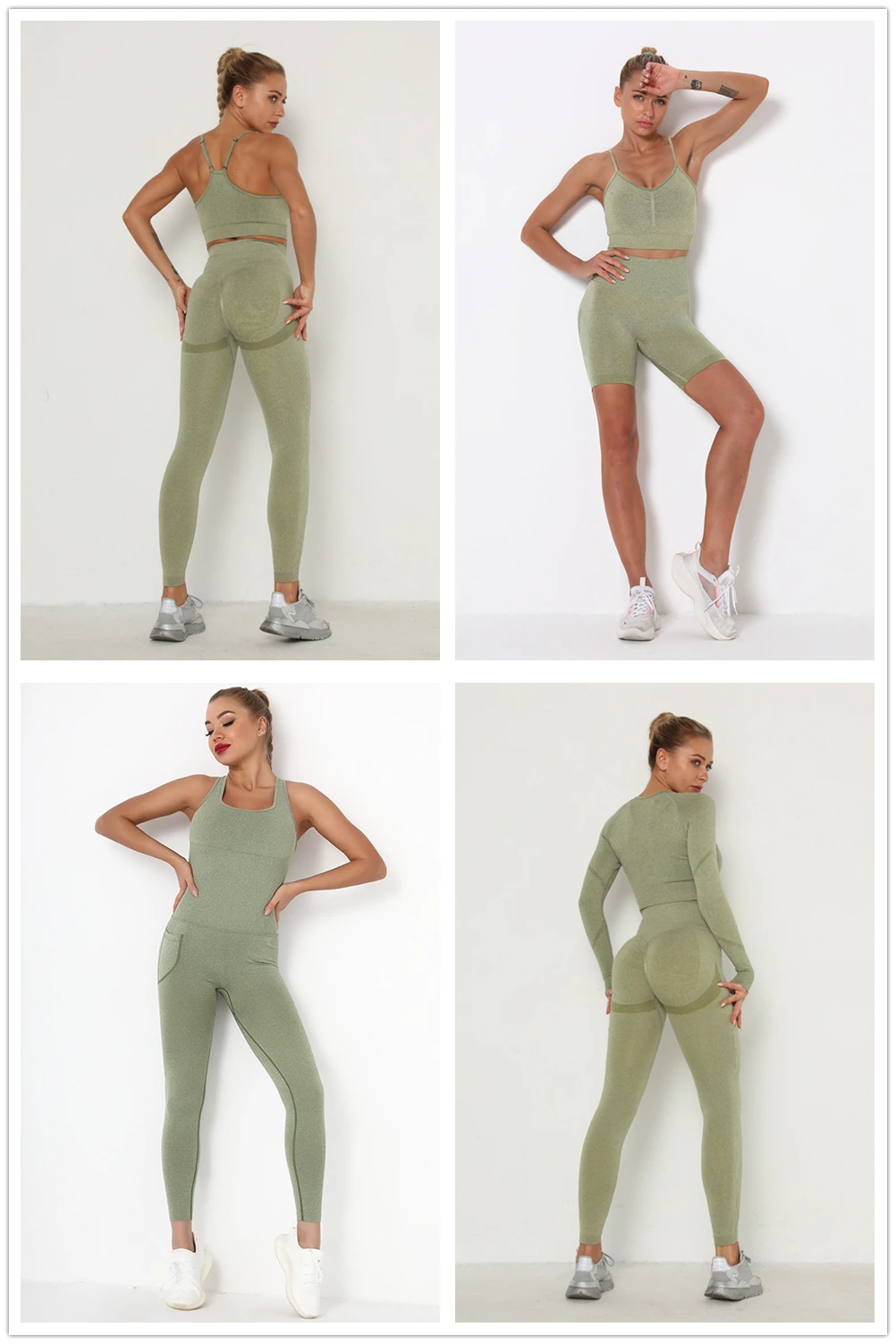 UwilliyME Sans Couture Sport Costumes Femmes Fitness Vêtements De Yoga ...