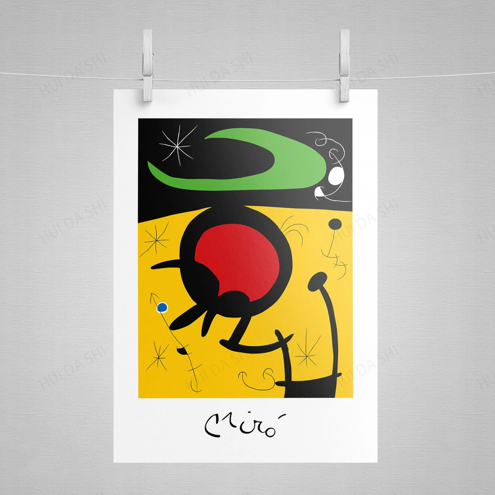 Joan Miro Hand Catching A Bird