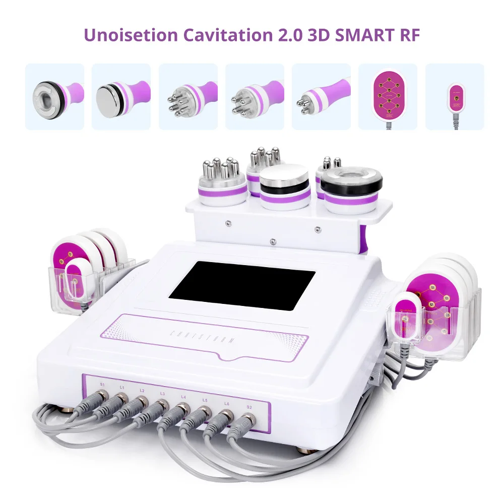 6 In 1 Lipo Laser Cavitation Machine 40k Weight Loss Body Contouring ...