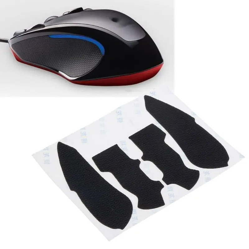 1-Set-Black-Mouse-Feet-Mouse-Skates-Side-Stickers-Sweat-Resistant-Pads ...