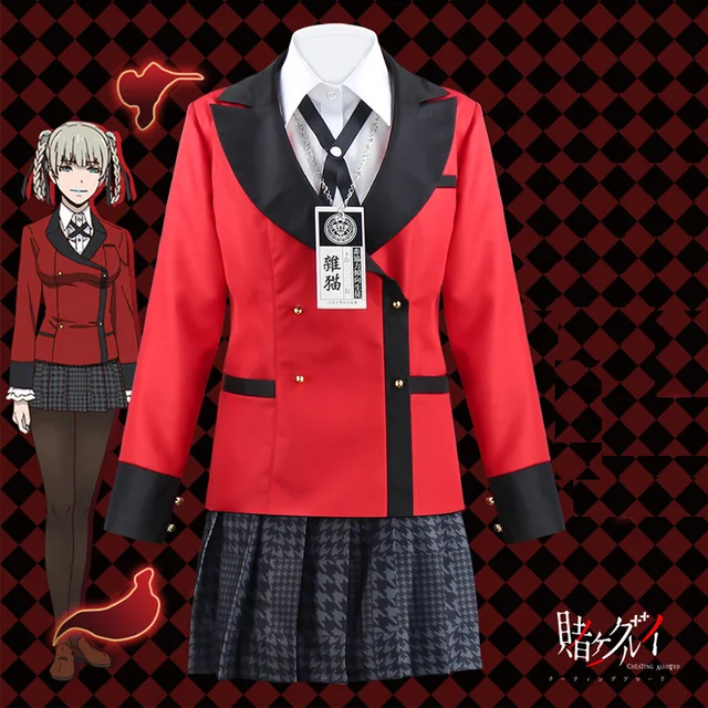 Anime Cosplay Kakegurui Cosplay Costume Jabami Yumeko, 50% OFF