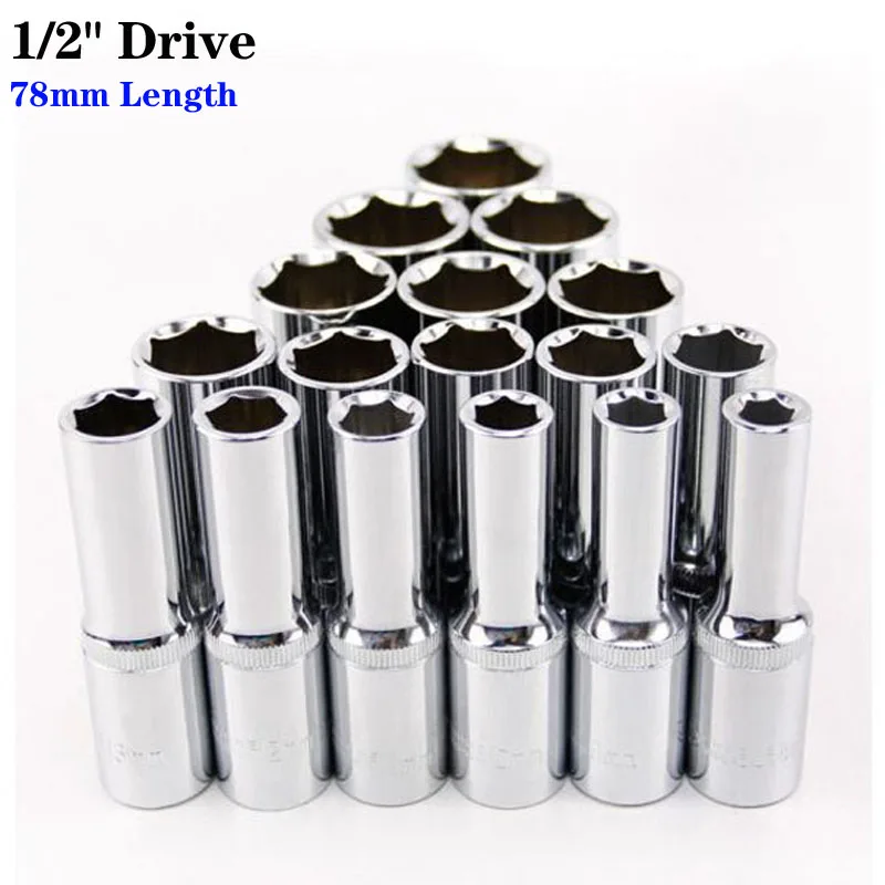 Cle a cliquet,Clé à cliquet à douille à 6 points, 1-2 " , 78mm de long ...