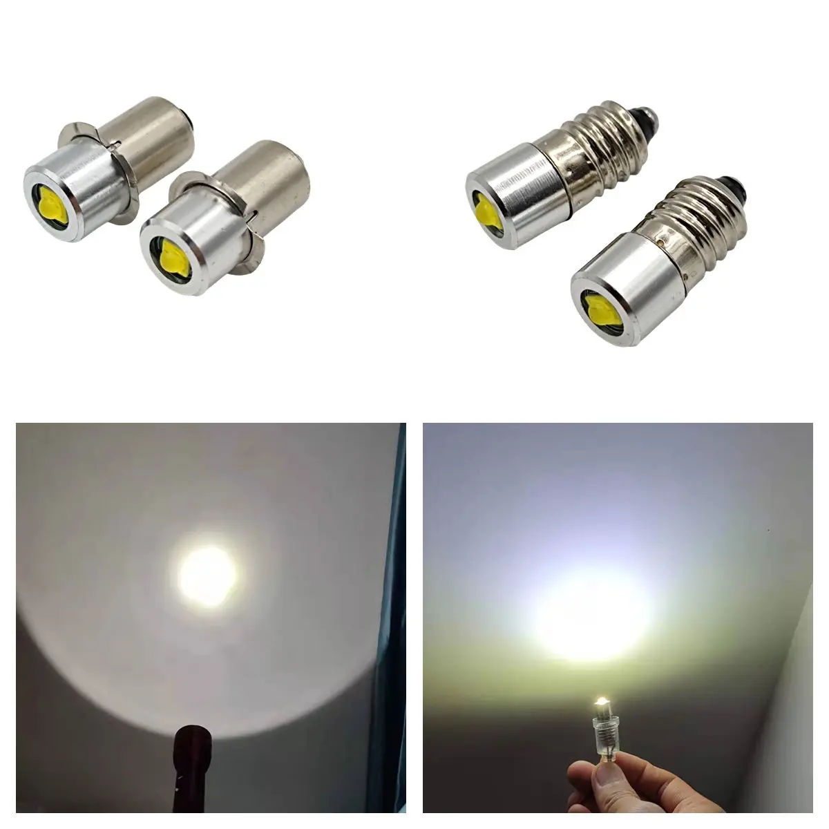 P13.5S E10 3W 3V 4.5V 6V LED Lamp Bulb Flashlight Replacement Bulb ...