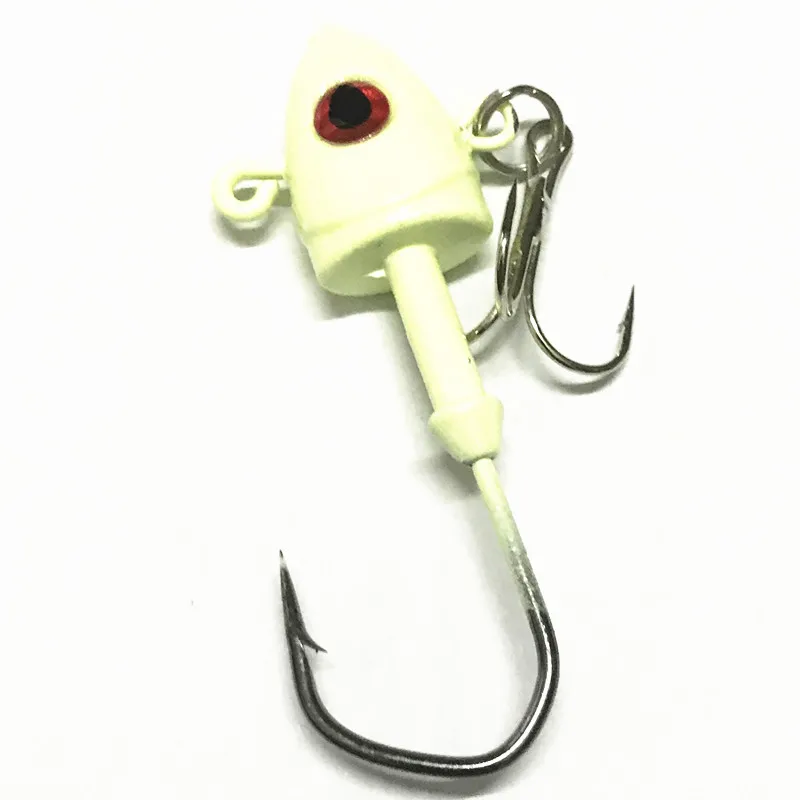 Double-Combined-Jig-Head-Fishhook-7g-10g-28g-Luminous-Rig-Lead-Fishing ...