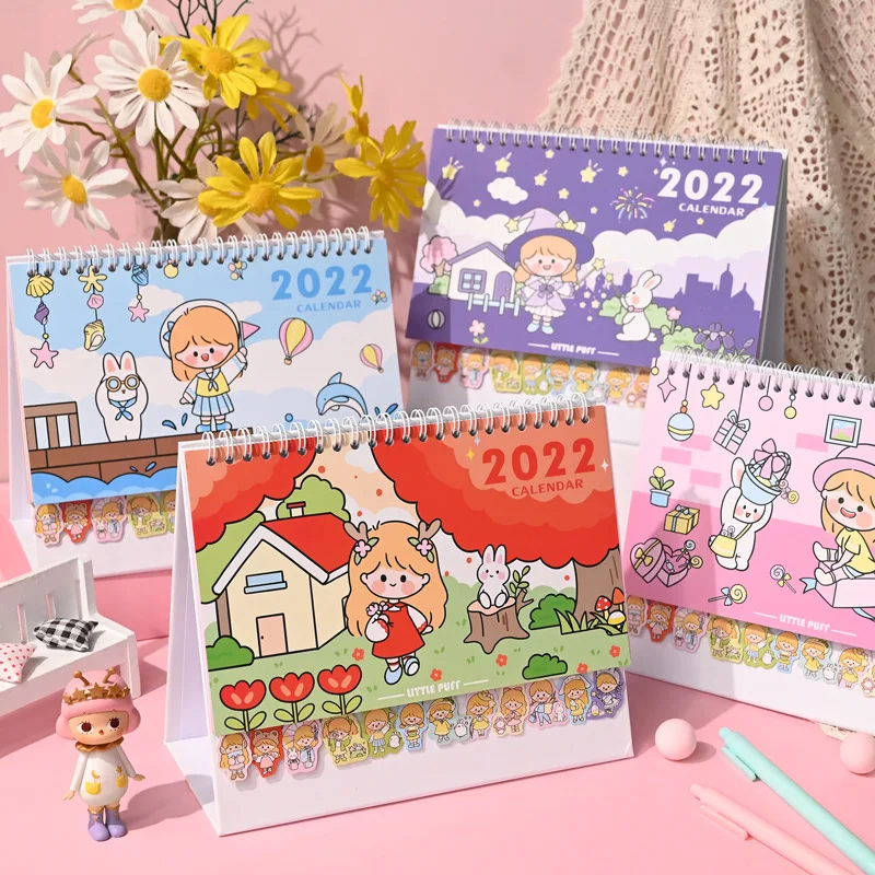 Asian Girl with Envelope 2021 Desk Calendar Paper Paper & Party ...