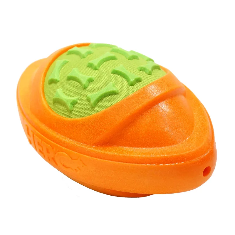 CAITEC Dog Toys Football for Dogs Floatable Squeaky Hard and Firm Fit ...