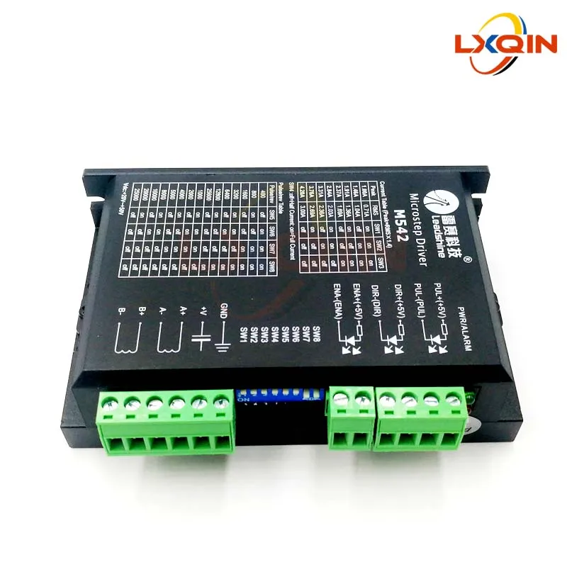 LXQIN original Leadshine M542 스테퍼 모터 드라이버 잉크젯 프린터 용 2 상 4.5A 256 서브 디비전 마이크로 스텝 드라이버|프린터 부품 ...