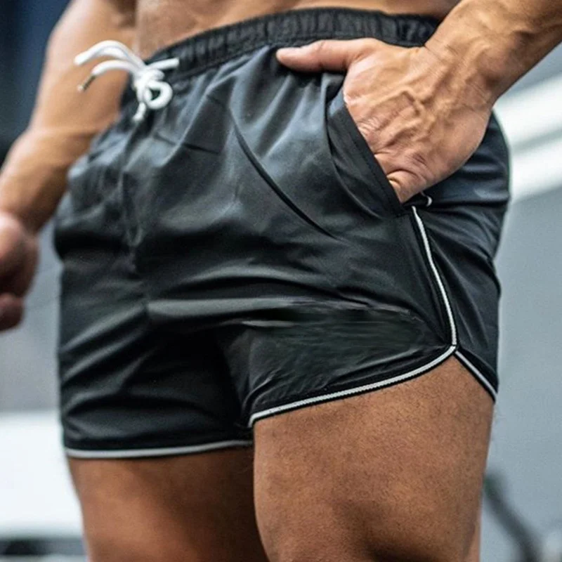 Short,Shorts élastiques pour hommes, shorts de musculation, de course à ...