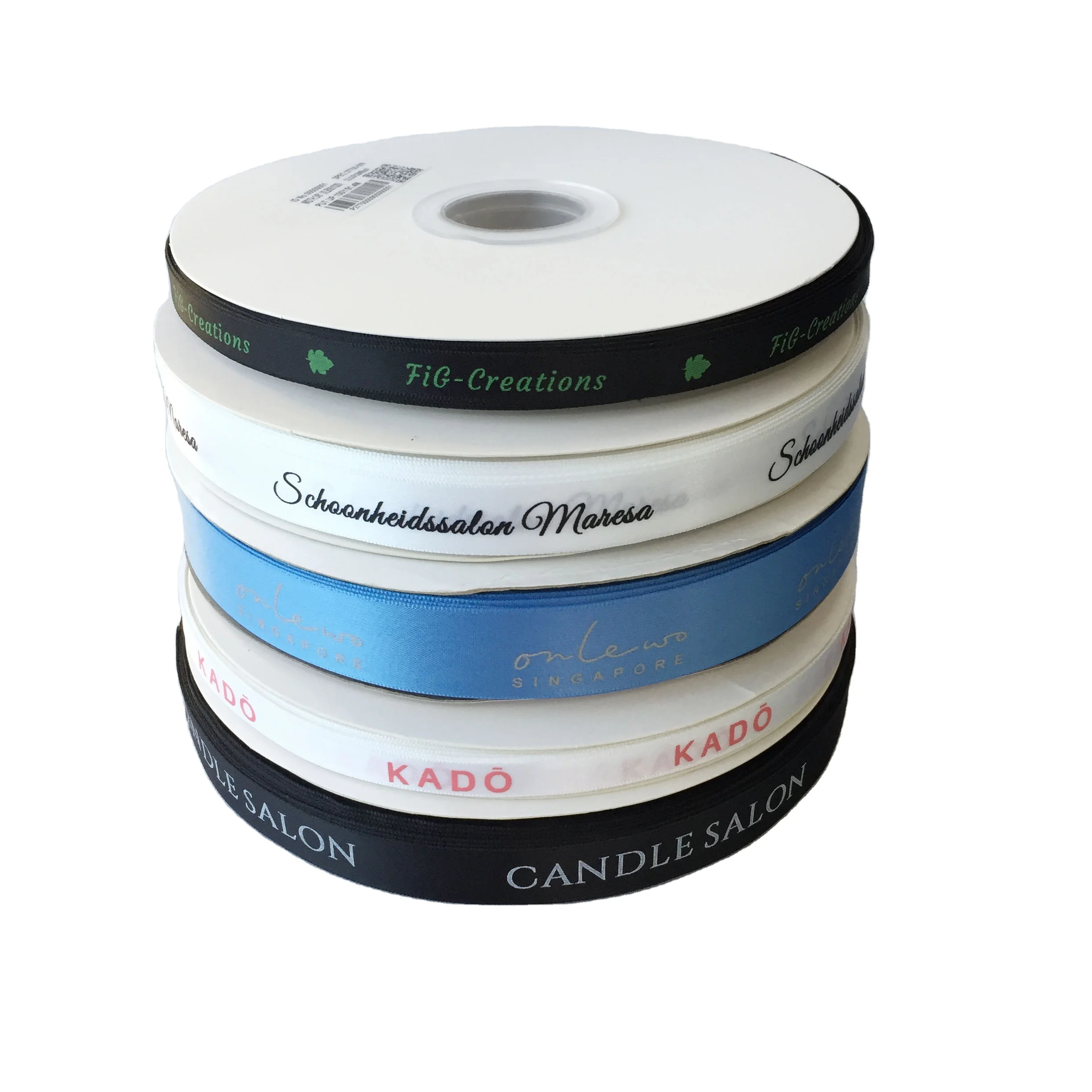 Custom Satin Logo Ribbons | Ribbon Decoration Gifts | Custom Packaging ...