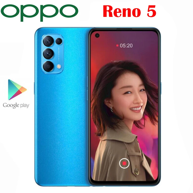 Original Official New OP Reno 5 5G Smartphone 6.43inch OLED Octa Core ...