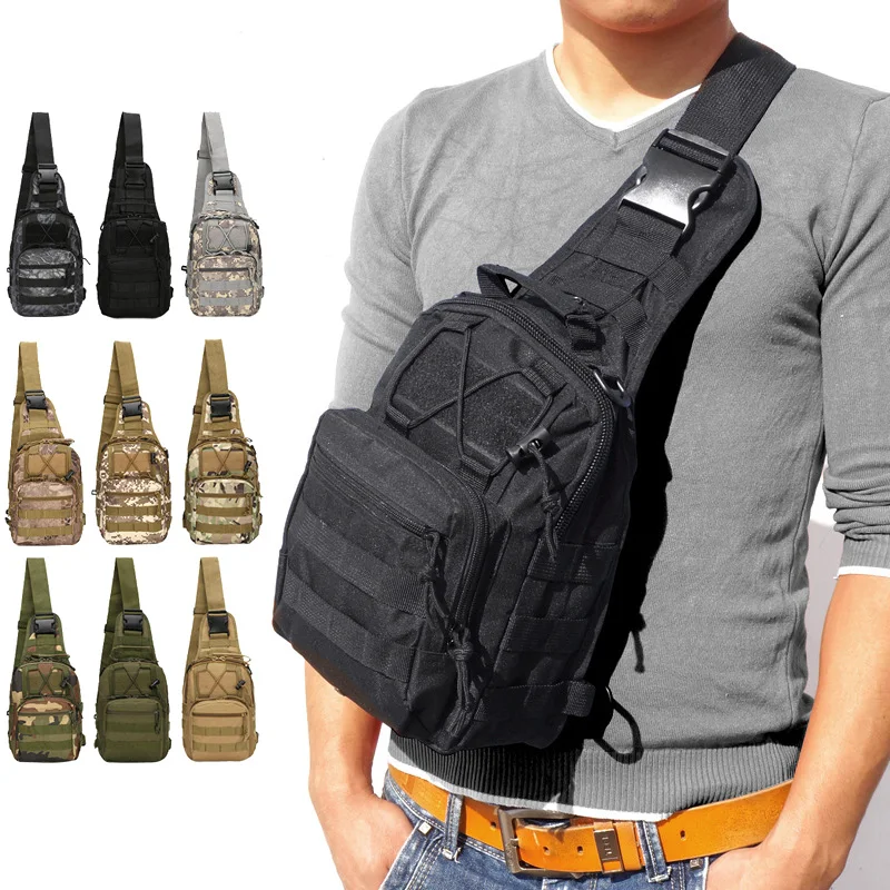 Outdoor Sports Military Chest Bag Climbing Trekking Backpack Sling ...