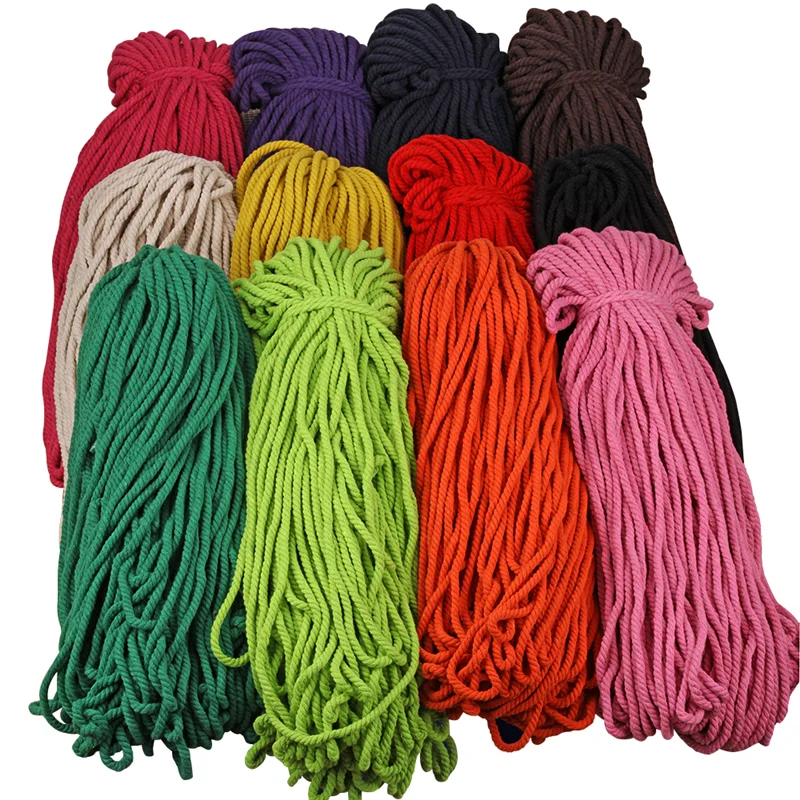 5mm-Colorful-Cotton-Rope-DIY-90-Meters-Roll-Twisted-Round-Cotton-Cord ...
