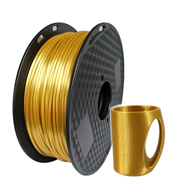 Silk PLA Gold 3D Printer Filament 1.75mm 250g/500g/1Kg Filaments Silky ...