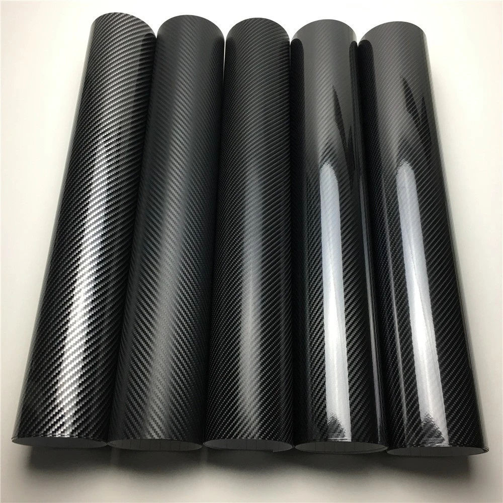 2D 3D 4D 5D 6D Carbon Fiber Vinyl Wrap Film Car Wrapping Foil Console ...
