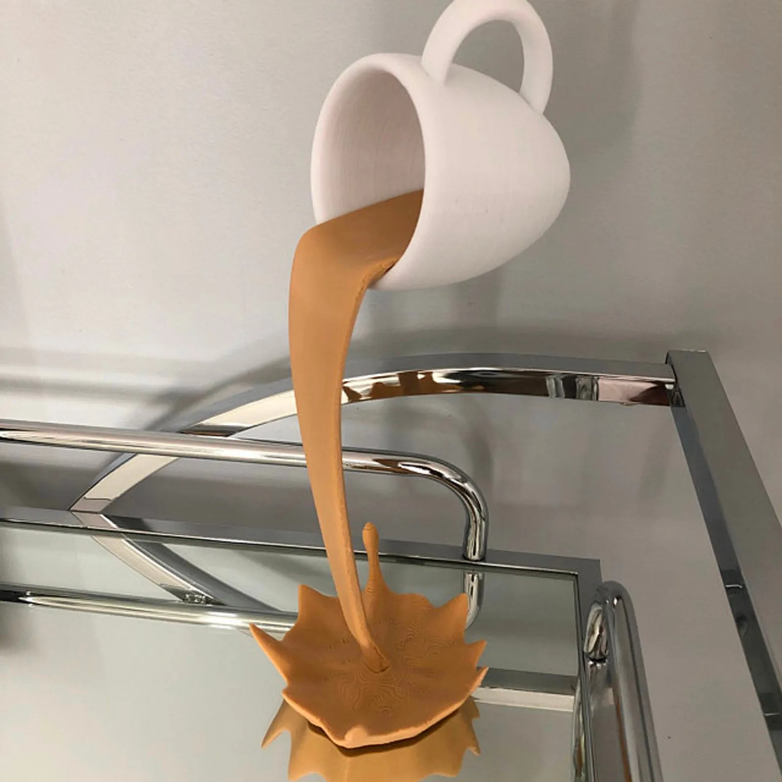 Floating-Spilling-Coffee-Cup-Sculpture-Kitchen-Decoration-Spilling ...