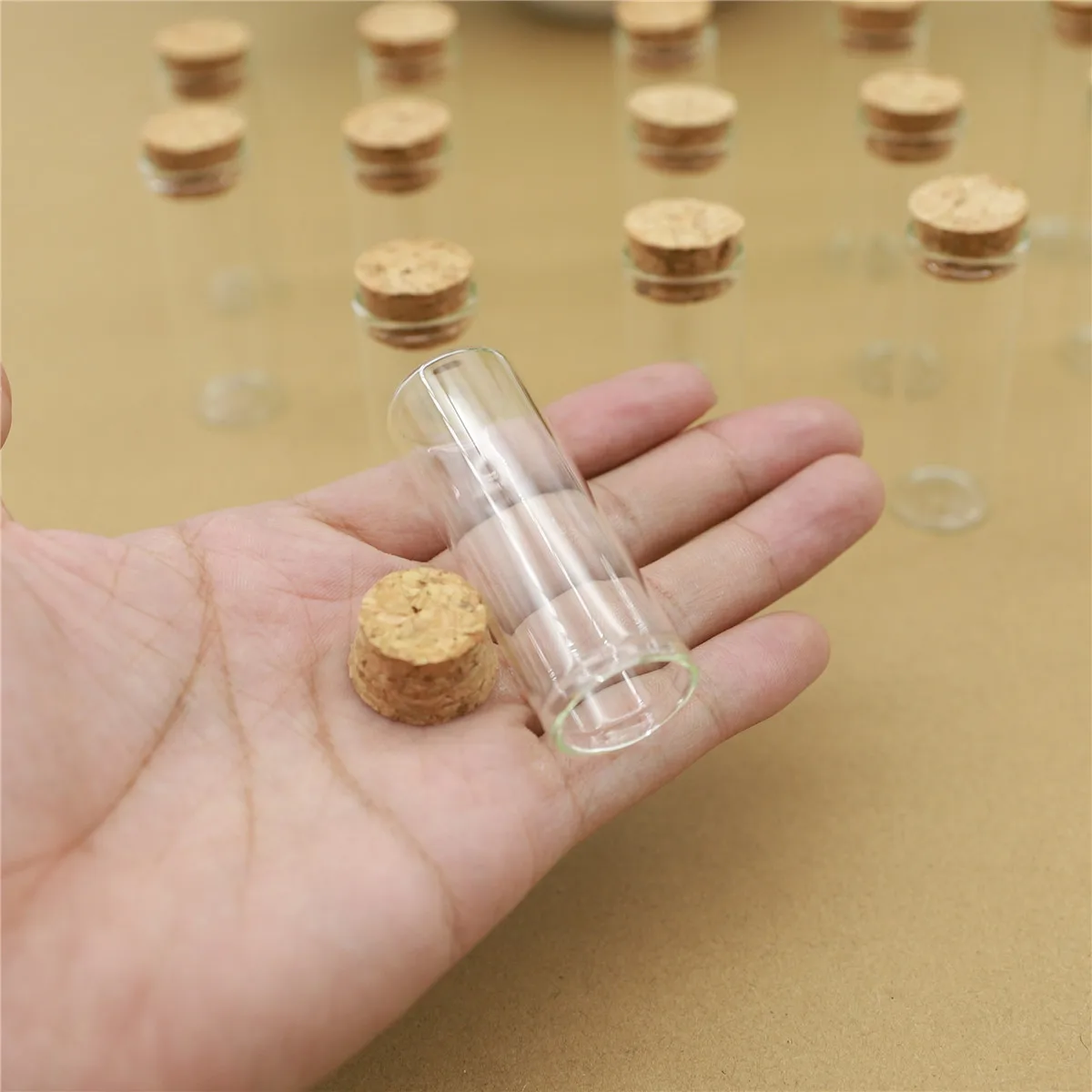 50pcs-12ml-22-60mm-Mini-Glass-Cork-Bottles-Test-Tube-Stopper-Spice ...