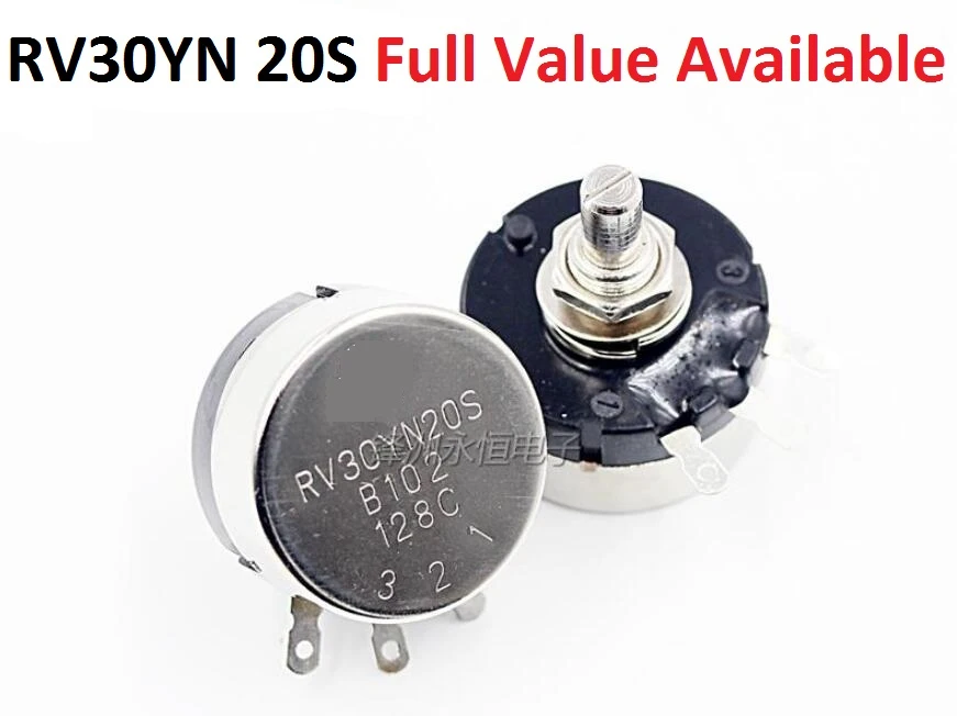 2PCS RV30YN 20S 500R 1k 2k 5k 10k 20k 50k 100k 200k 250k 500k 1m ...