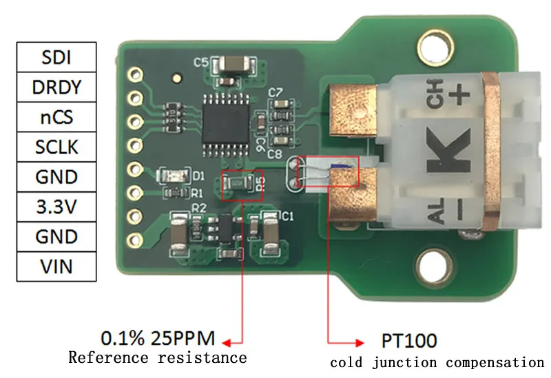 AD7793 Module 16/24-Bit Sigma-Delta ADC with Low-Noise In-Amp and ...