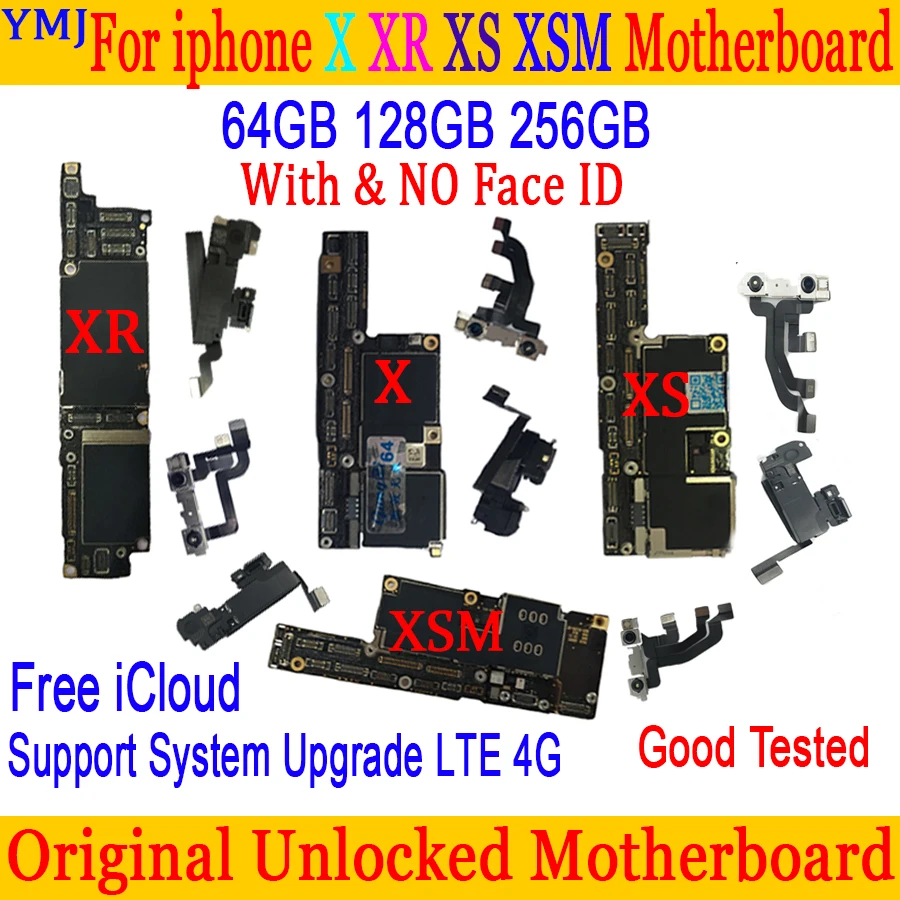 Full Function Motherboard For Iphone X Xr Xs Xs Max 64gb/128gb/256gb ...