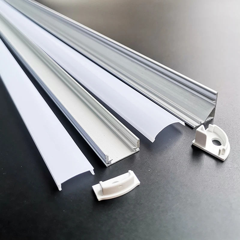 1-28pcs/Lot perfil aluminio led Corner Aluminium Profile Channel Holder ...