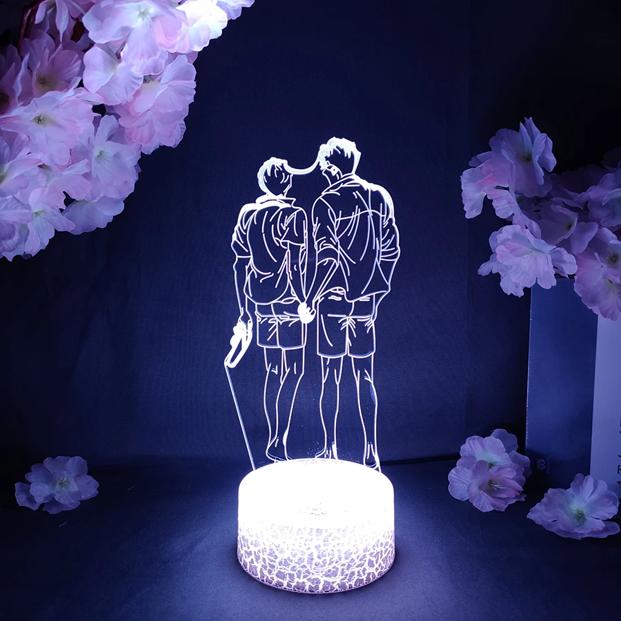 BL Manga LED Pretty Boys Light Anime Figure Acrylic Night Bedroom Lamp ...