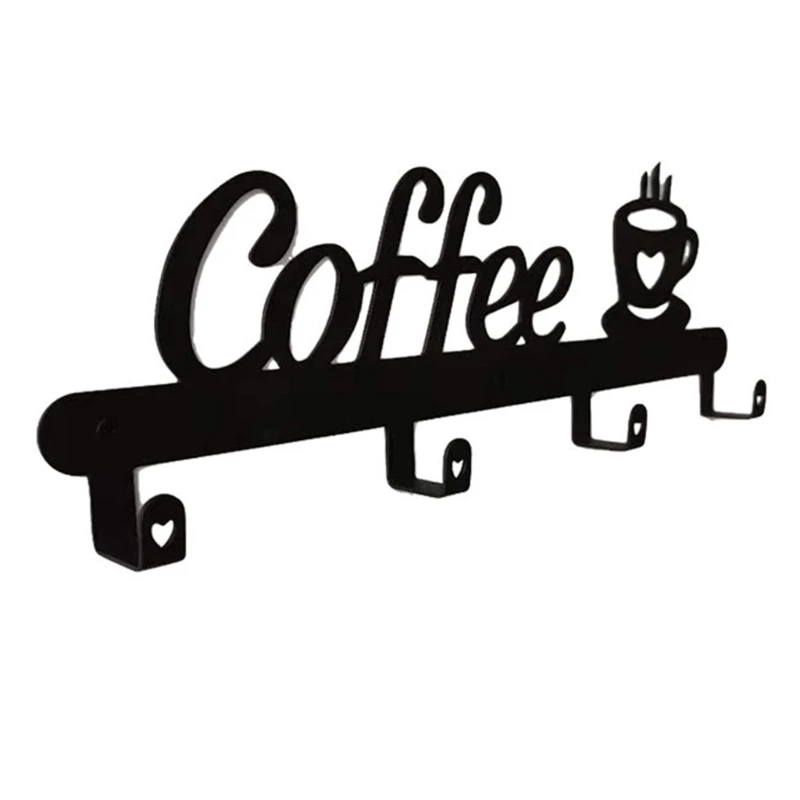 Coffee-Mug-Holder-Wall-Mounted-Coffee-Cup-Rack-Holds-4-Cups-Hanging ...