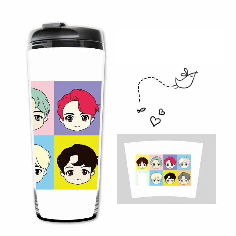 Buy BTS Tea Coffee Bottles (350ml) Online | KpopHeart