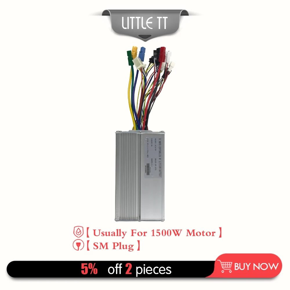 Ebike Controller 36V 48V 1500W Electric Bicycle Brushless Controller ...