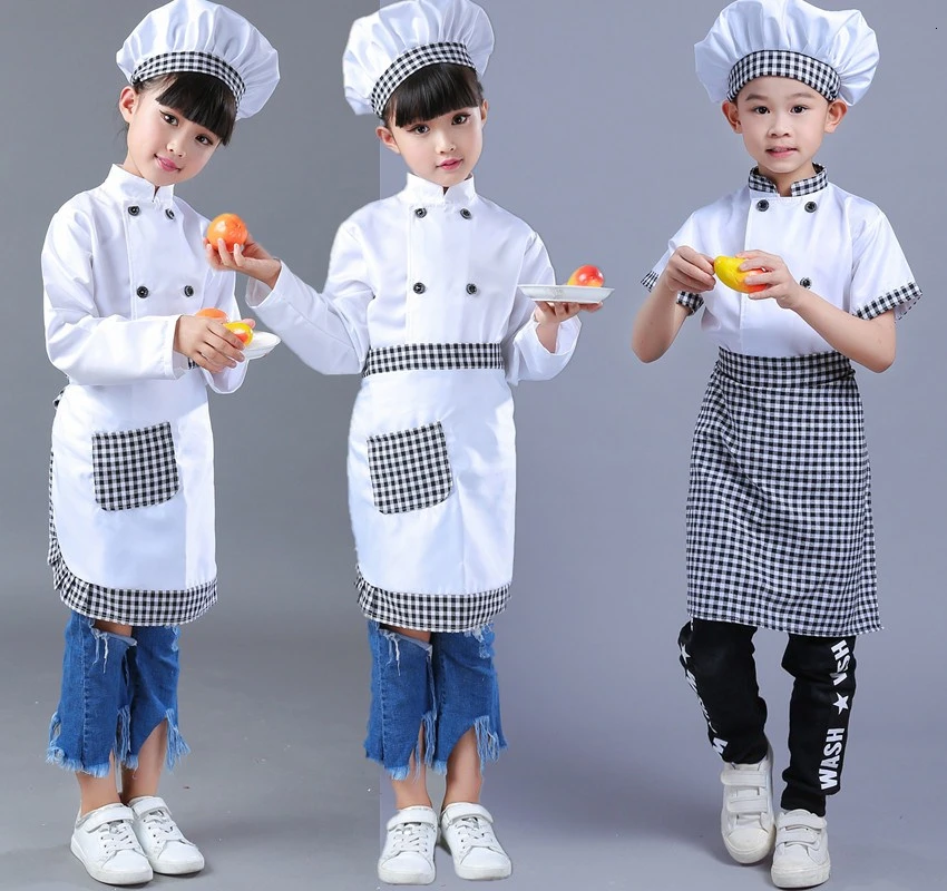New-Children-Chef-Uniform-Kitchen-Stage-Performance-Halloween-Party ...