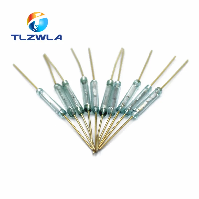 100PCS MKA14103 2*14MM 2x14 Reed switch Normally Open Magnetic switch ...
