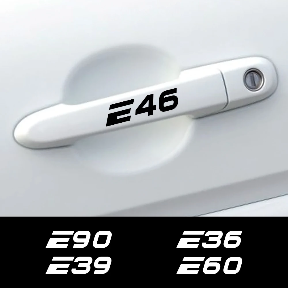 4PCS-Car-Door-Handle-Sticker-Exterior-Decal-Accessories-For-BMW-E39-E46 ...