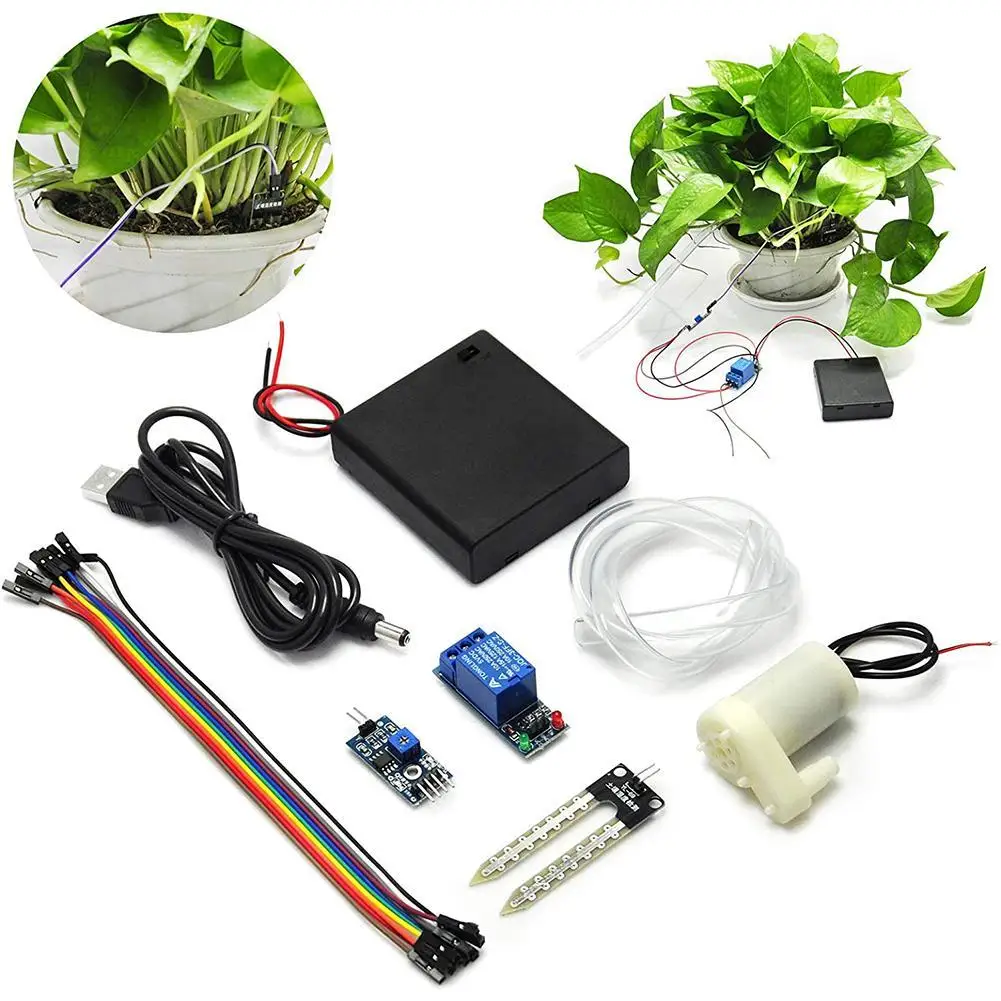 Automatic Irrigation with Capacitive Soil Moisture Kit