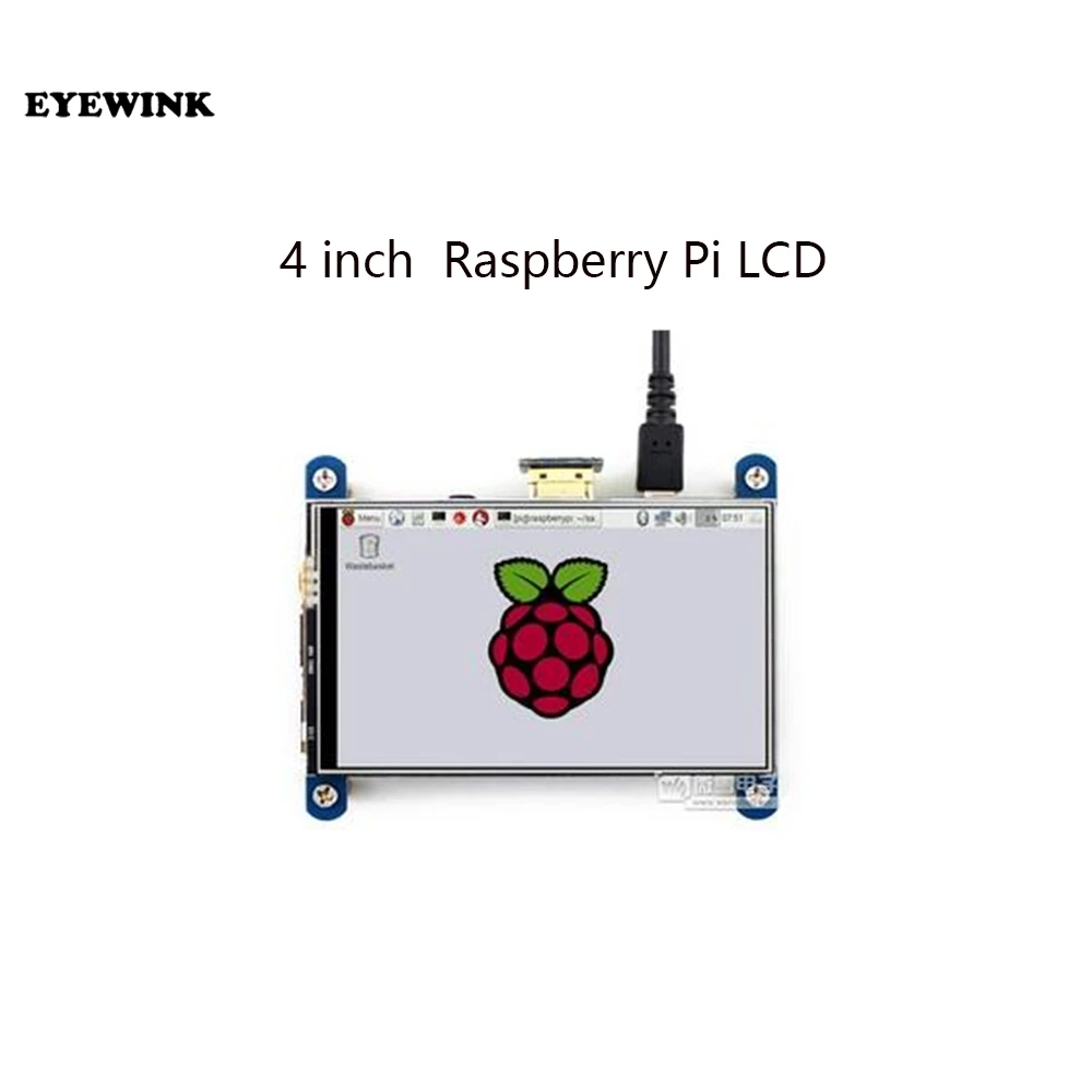 Raspberry Pi LCD touchscreen 4 inch/5 inch 800x480 IPS hdmi display ...