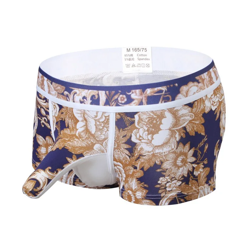 Roupa interior masculina de alta qualidade cintura baixa impresso ...