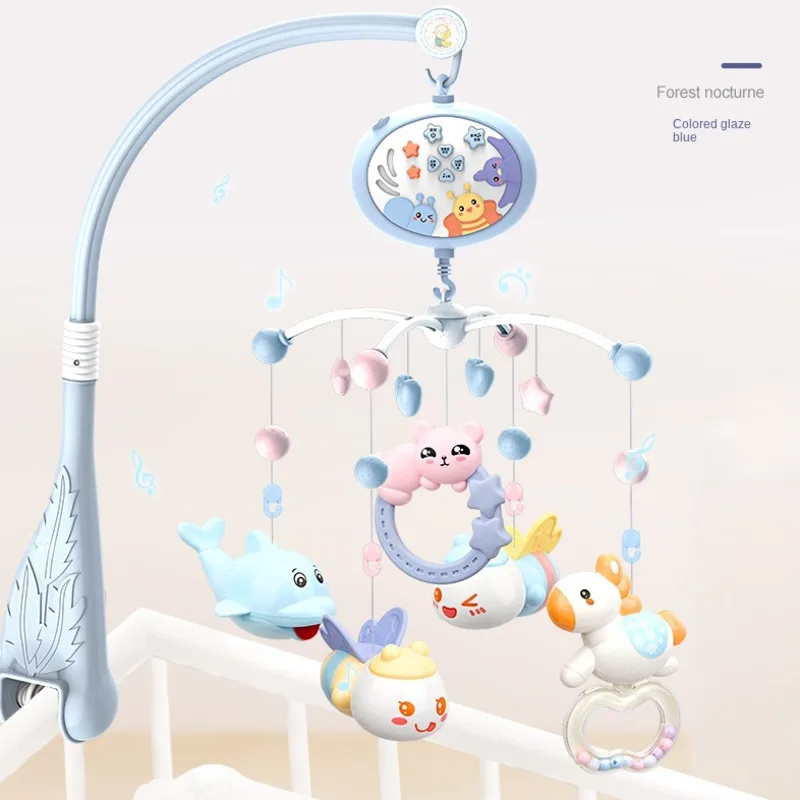Bluetooth rotating bed music bell toys for baby 0 12 months controller ...