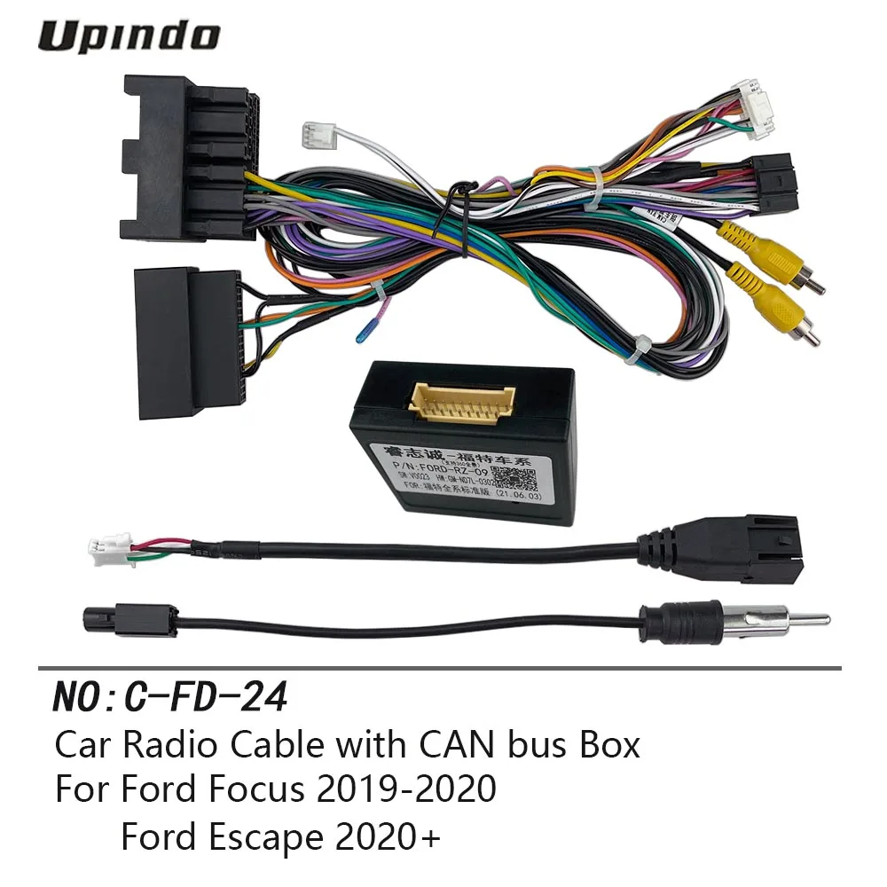 Car-Radio-Cable-CAN-Bus-Box-Adapter-for-Ford-Focus-Escape-2019-2020 ...