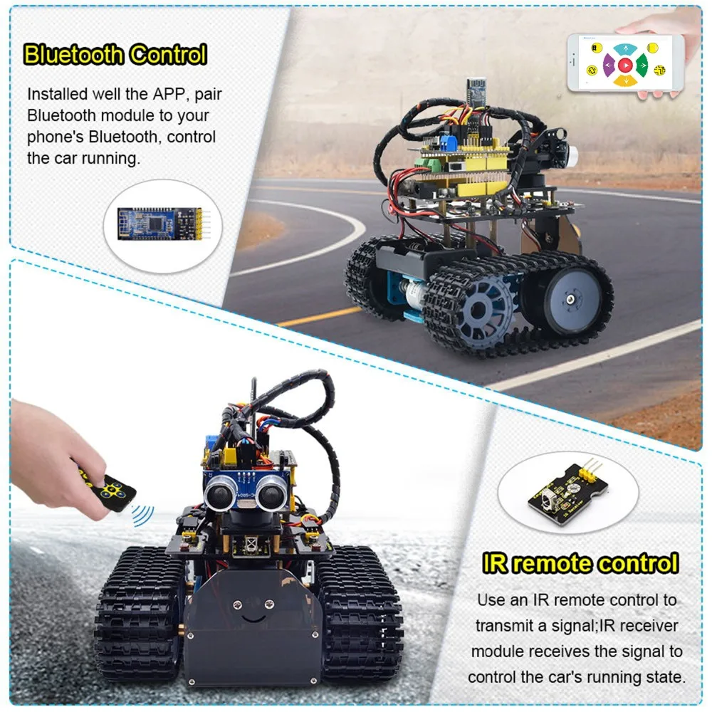 DIY Mini Tank V2.0 Smart Robot Car Kit for Arduino Robot | LK TRONICS ...