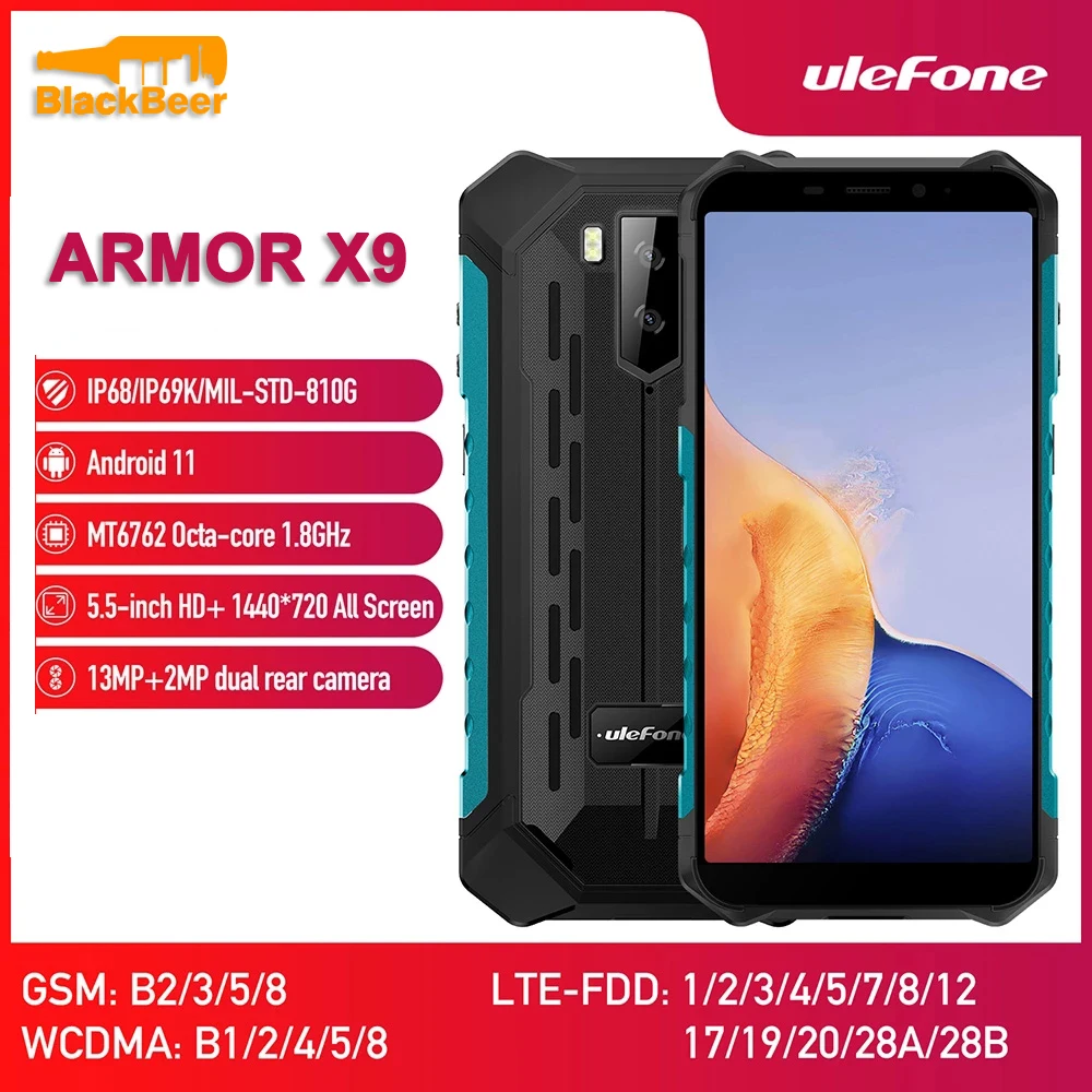Ulefone teléfono inteligente Armor X9 Pro, Android 11, resistente al ...