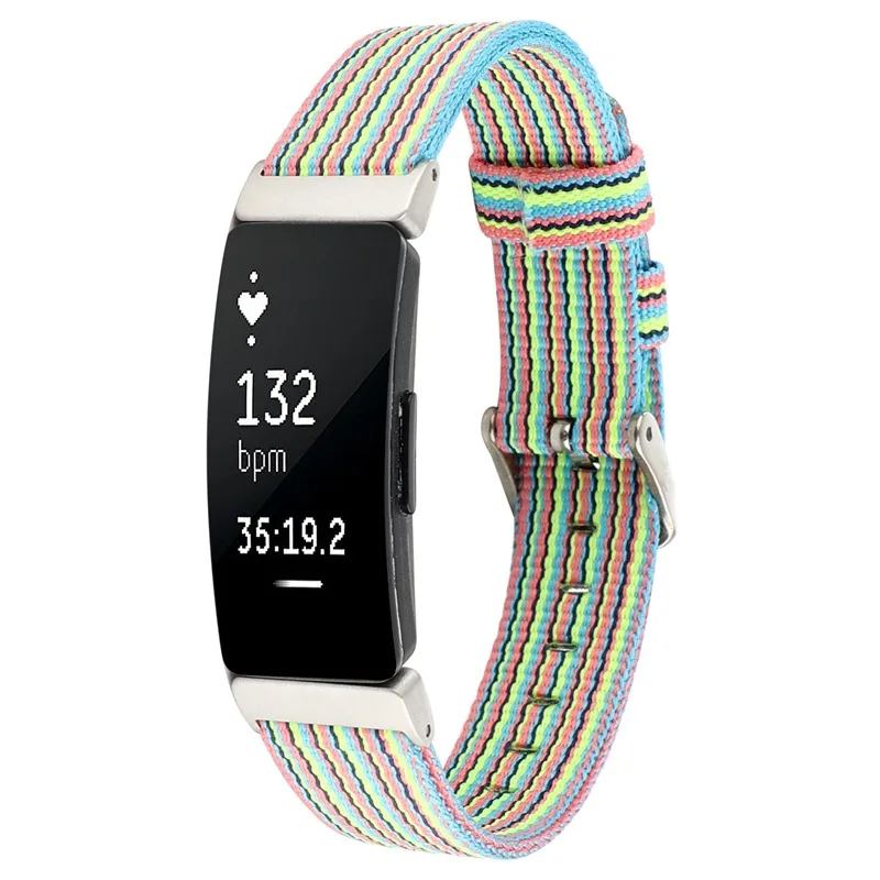 Watch Bands For Fitbit Inspire Fitness Tracker Classic Canvas Straps ...