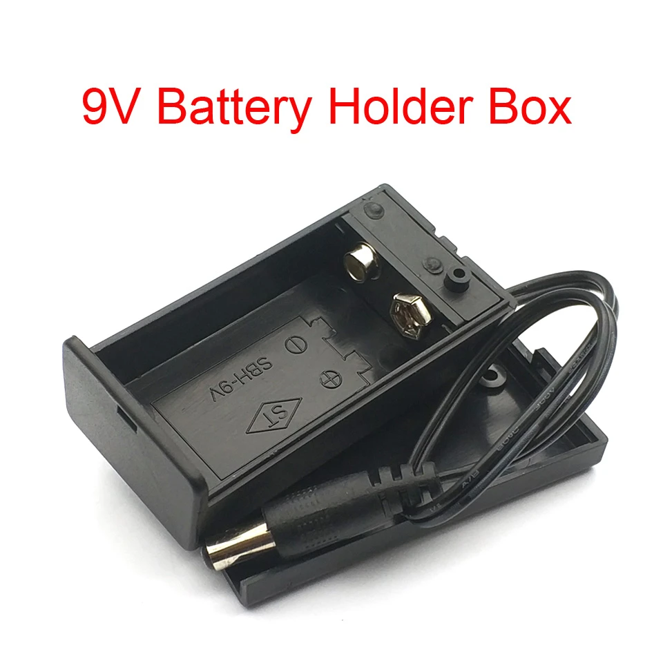 9v Battery Holder 9v Battery Box Universal 9v Battery Case With Switch ...