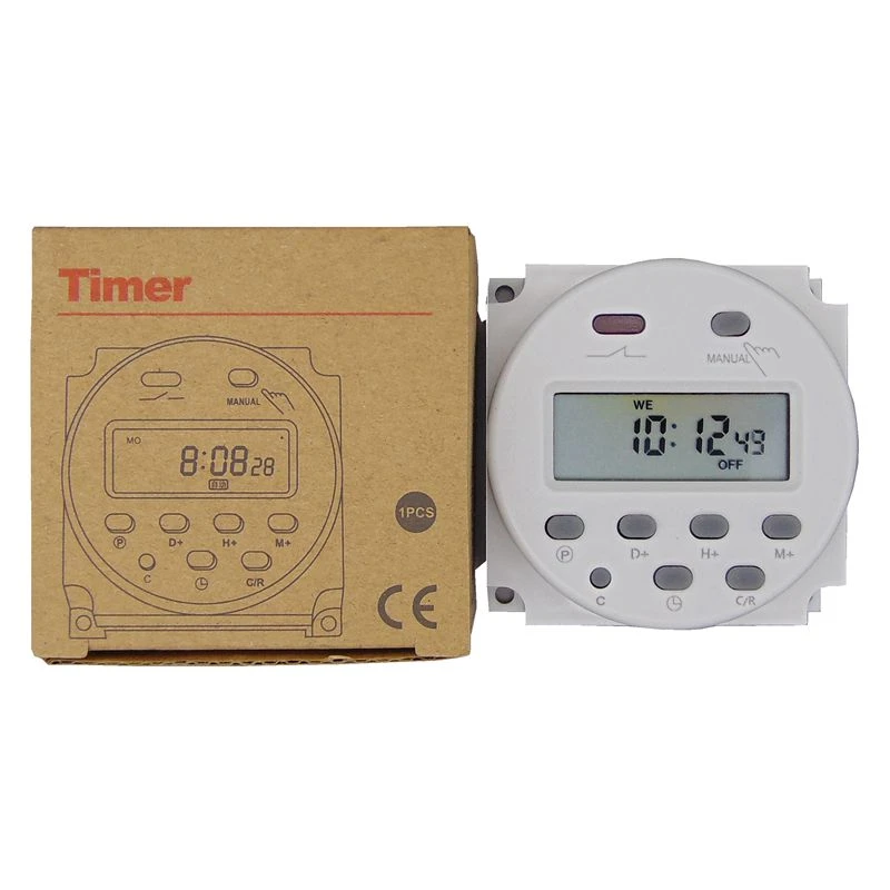 Timer 220v 110v 24v 12v Cn101a Digital Lcd Power Timer Programmable ...