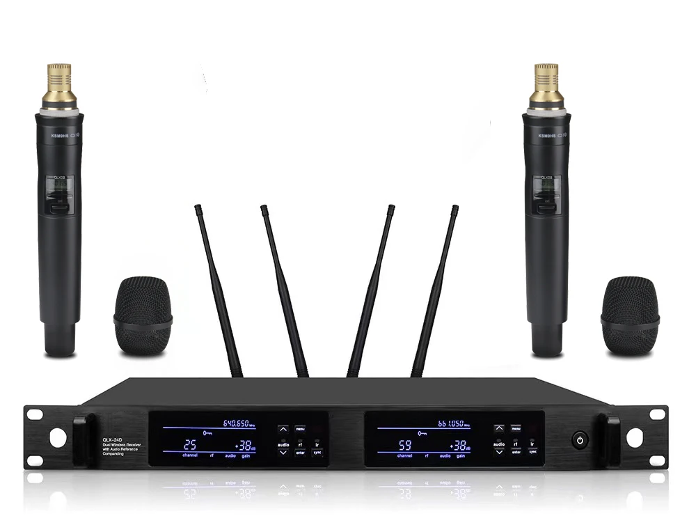Som-New-QLX-24D-KSM9hs-UHF-Profeesional-dual-Wireless-Microphone-System ...
