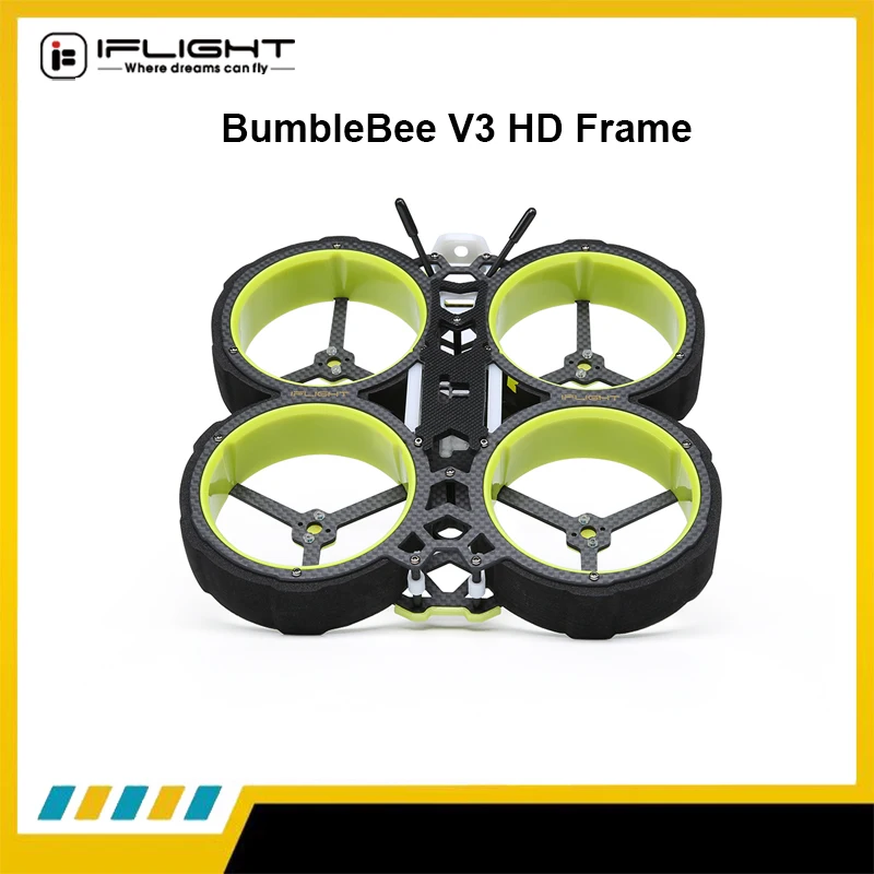 IFlight Kit de marco de CineWhoop BumbleBee V3 HD, 145mm, 3 pulgadas ...