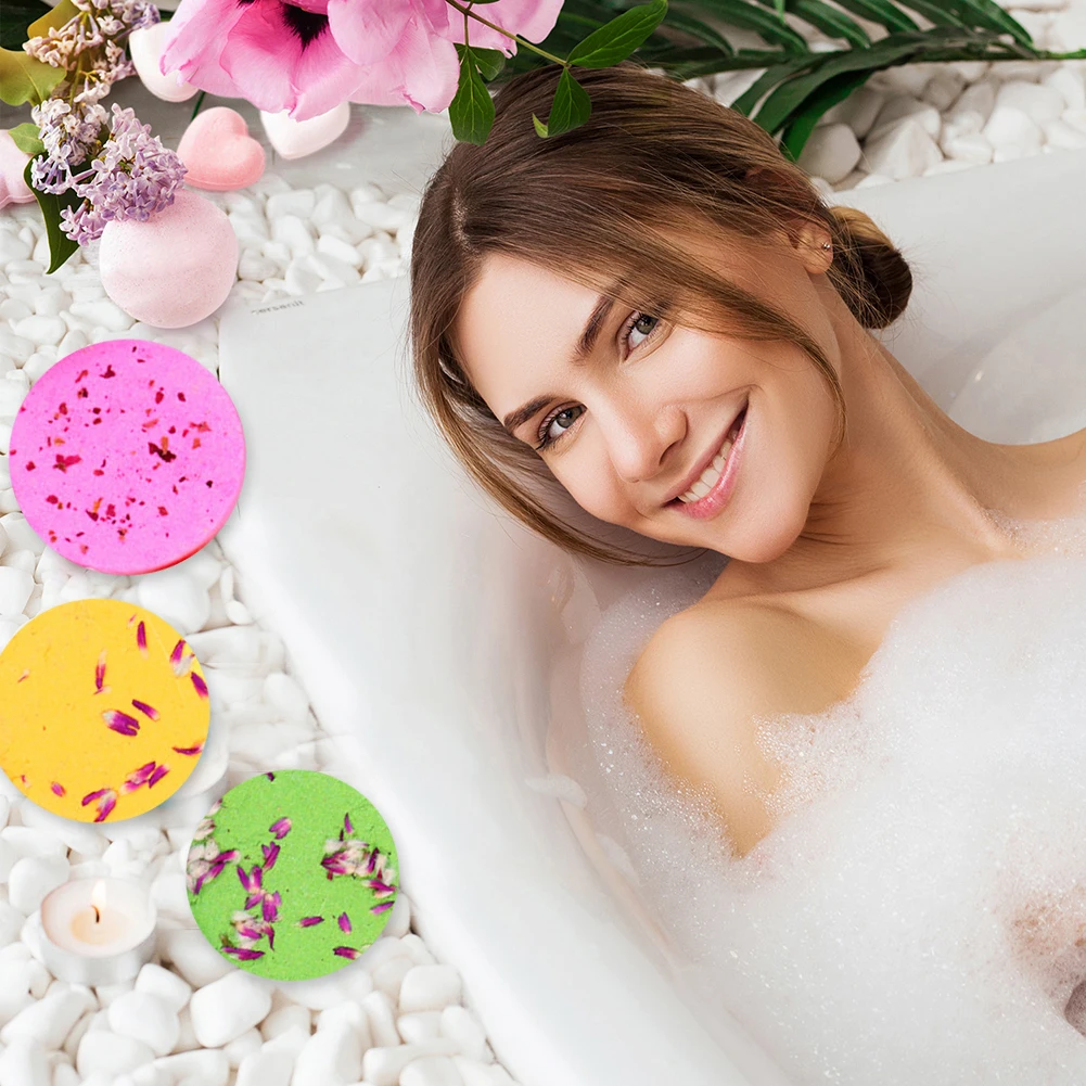 8pcs Shower Bombs Ball Body Spa Cleaner Hot Spring Bath Bubble Bomb ...