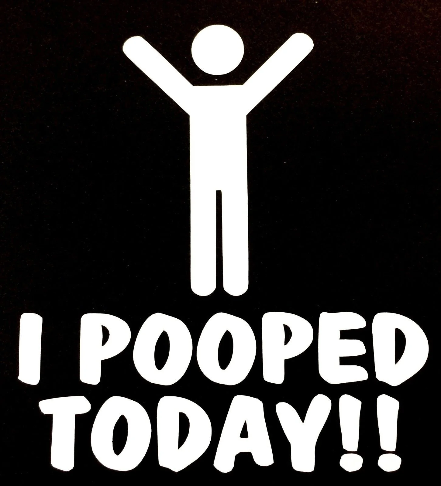 I Pooped Today Logo Decal