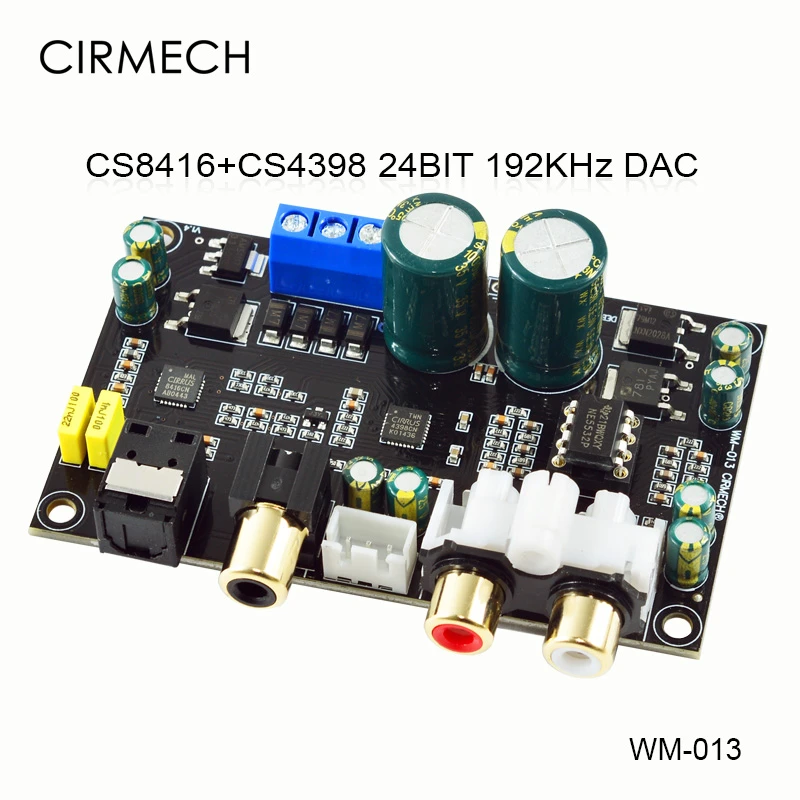 Cirmech Optical Coaxial Audio Decoder Cs8416 Cs4398 Chip 24bit192khz ...