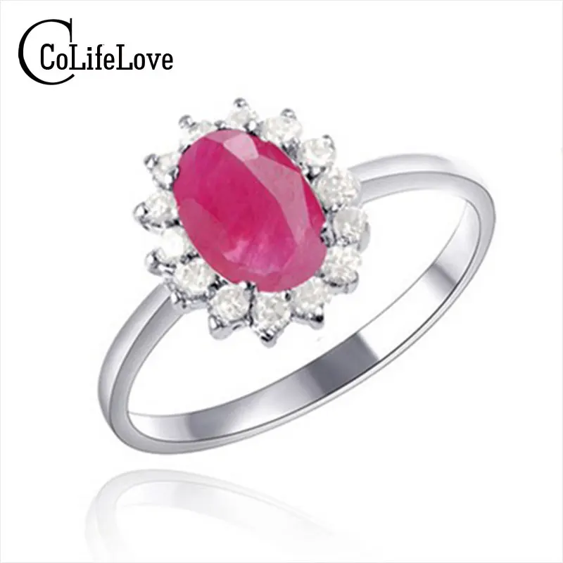 Anillos-de-boda-cl-sicos-para-mujer-anillo-de-rub-rojo-sangre-natural ...